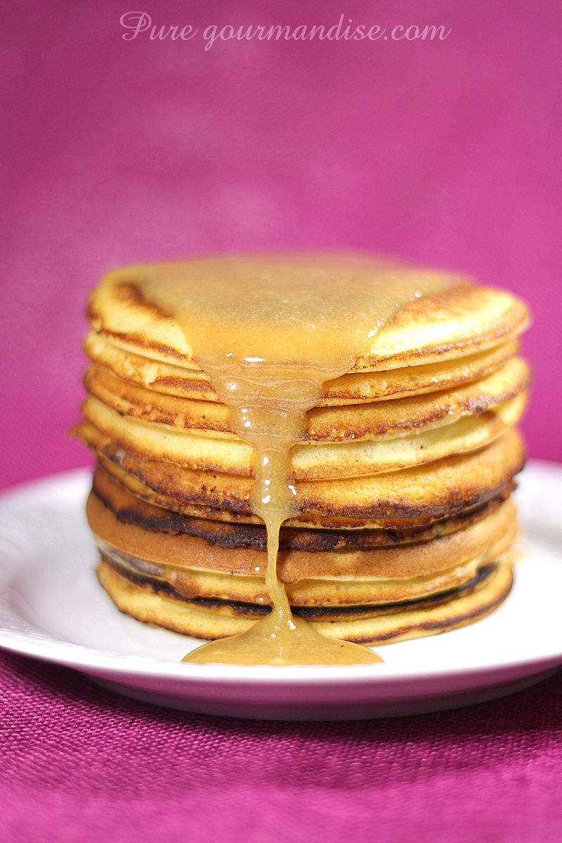 Mes pancakes au lait d’amande et au nougat - Pure Gourmandise