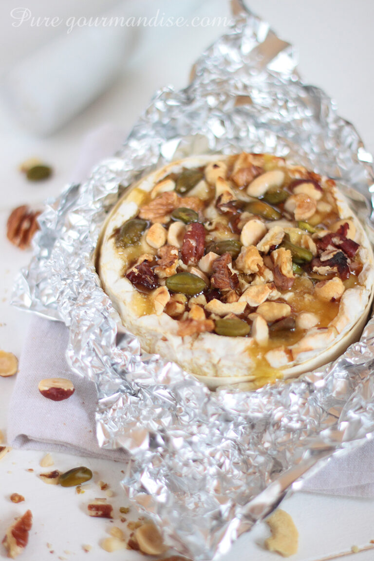 Mon camembert rôti aux fruits secs et miel - Pure Gourmandise