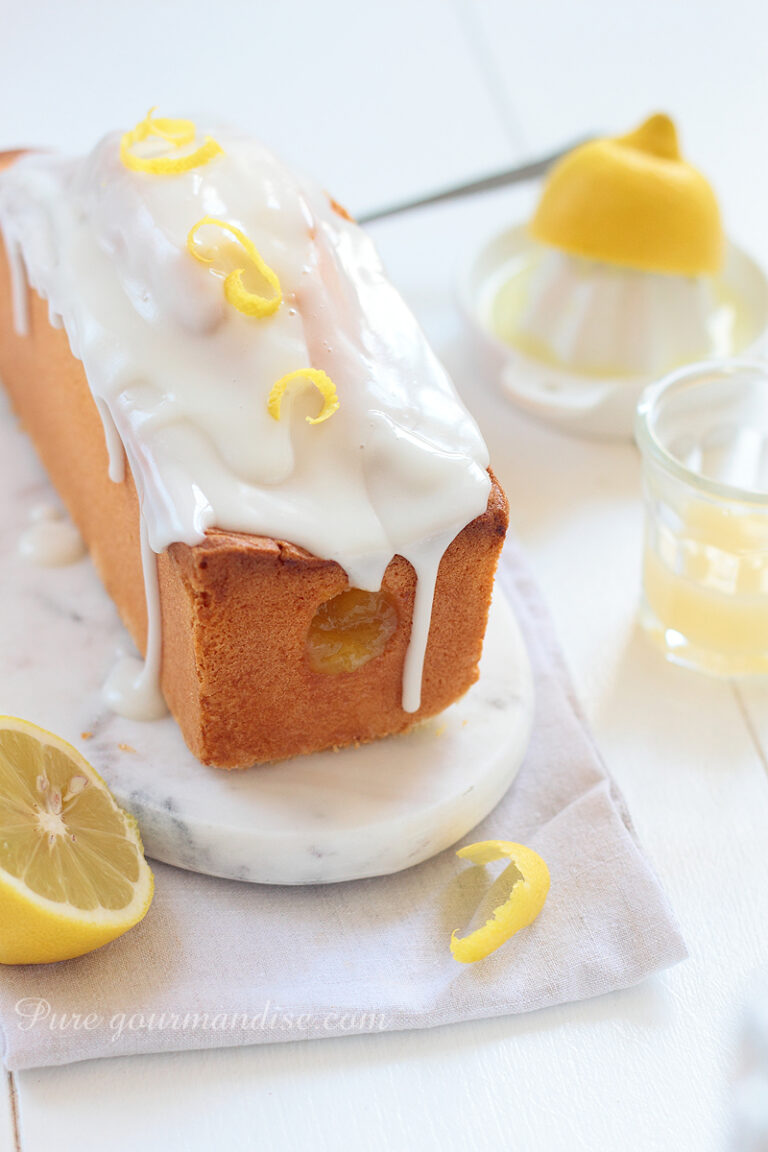 Cake citron au cœur de lemon curd › Pure Gourmandise